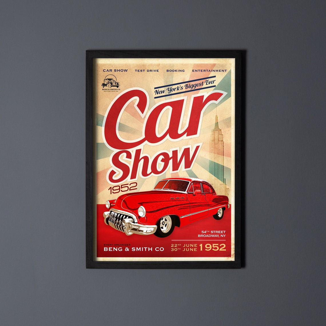 Classic Car Show Poster