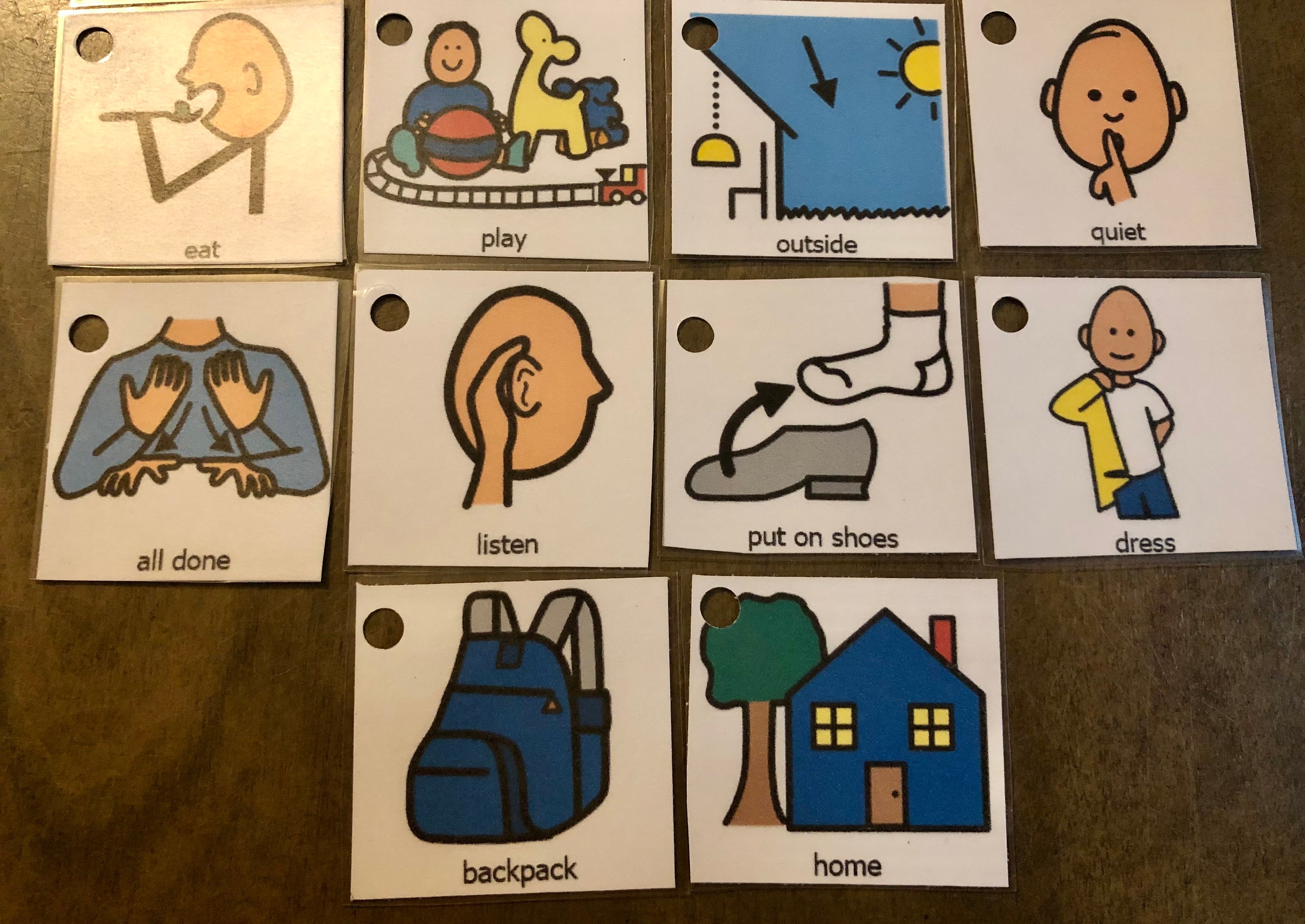 PECS Basic School Communication Cards Keyring - Etsy