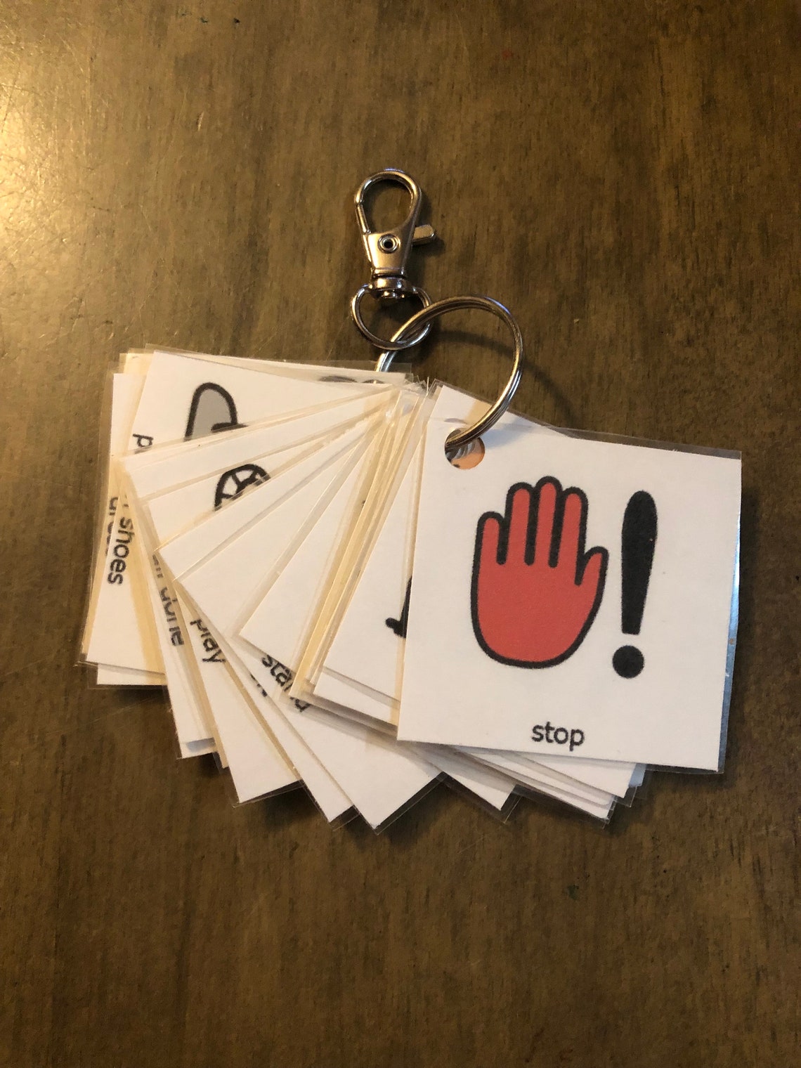PECS Basic School Communication Cards Keyring - Etsy
