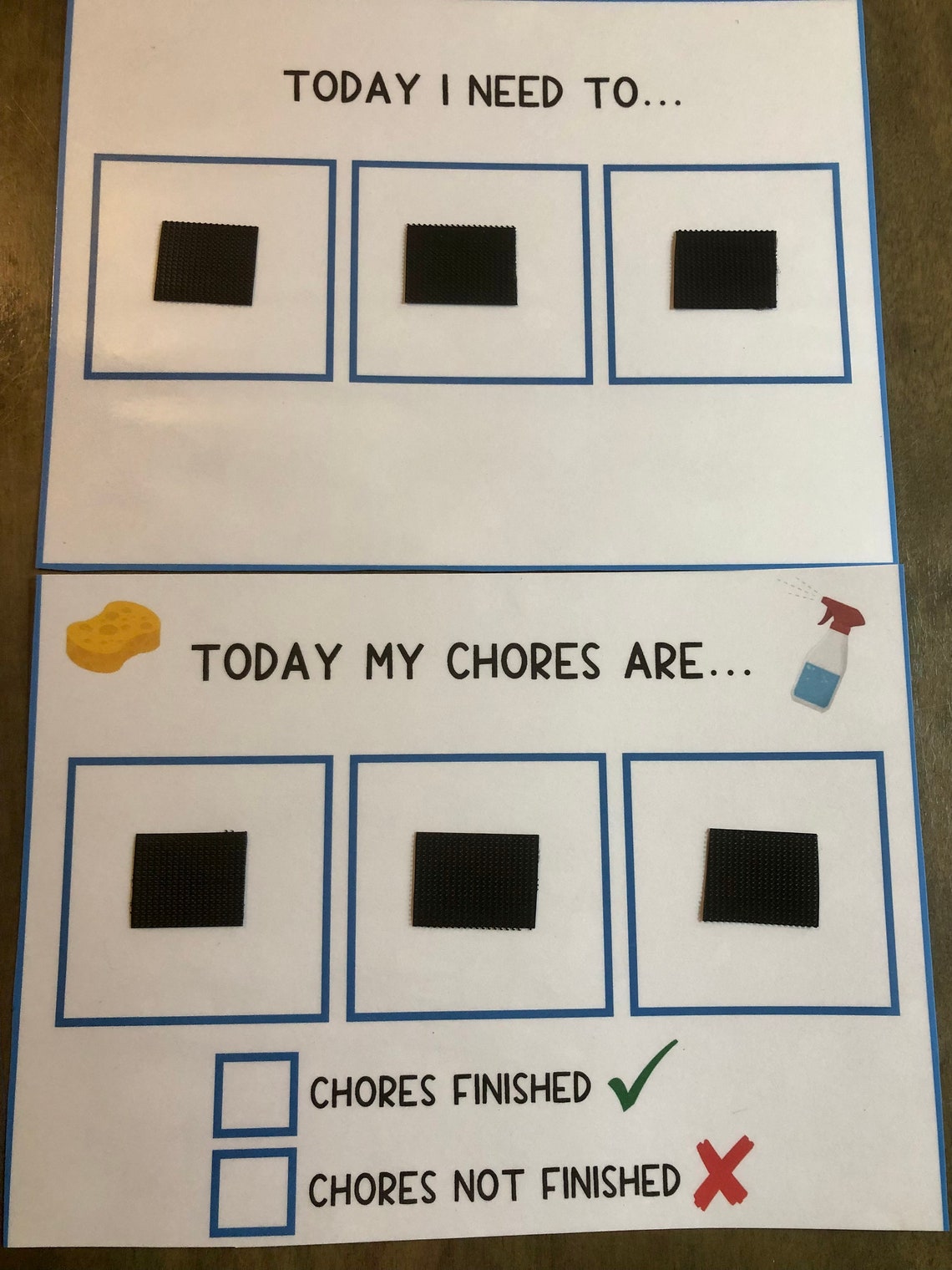 Chores Chart PECS Visual Schedule/ Visual Aid - Etsy Canada