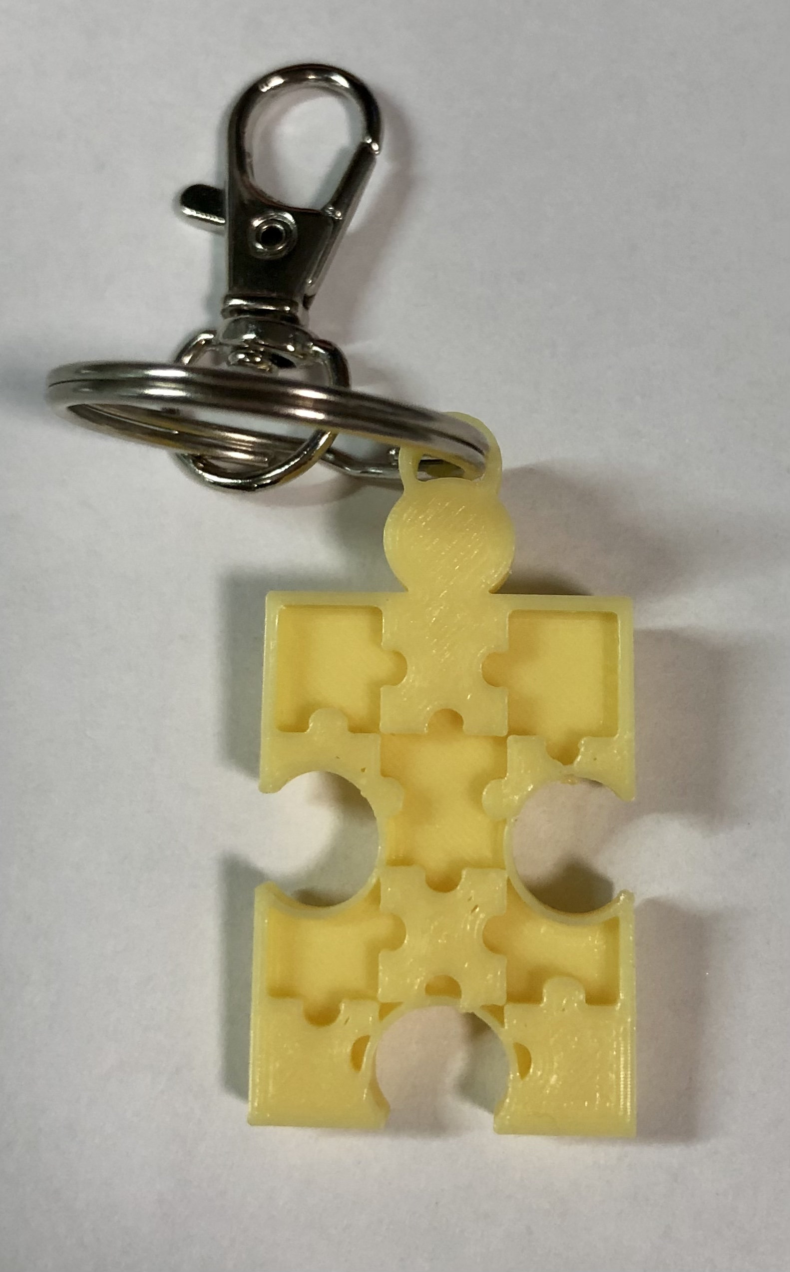 3D Printed Autism Awareness Puzzle Piece Keychain - Etsy