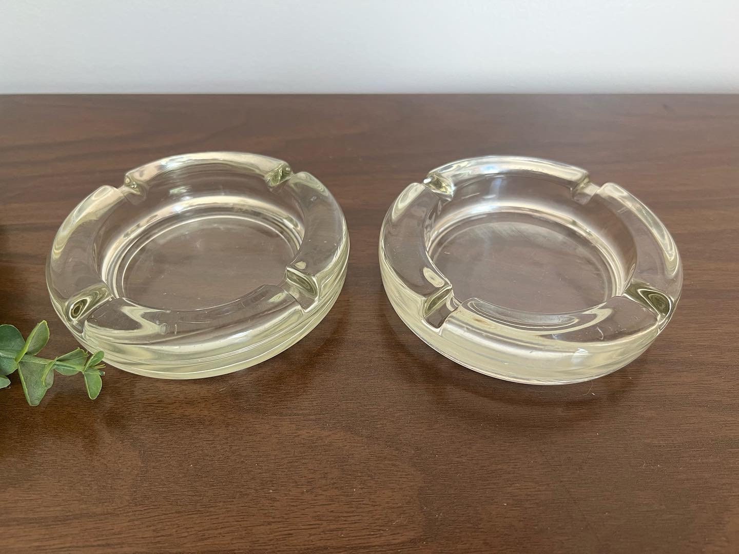 Vintage Glass Ashtrays, Vintage Round Ashtrays, Ashtrays, Retro Ashtrays, Smoker Gifts, Set of ...