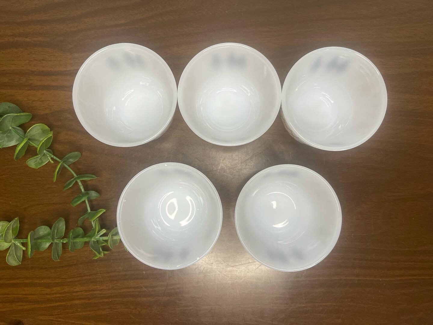 Vintage Atomic MCM Federal Glass Custard Cups, MCM Dessert Cups, White ...