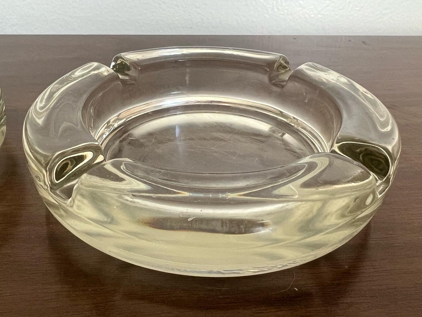Vintage Glass Ashtrays, Vintage Round Ashtrays, Ashtrays, Retro Ashtrays, Smoker Gifts, Set of ...