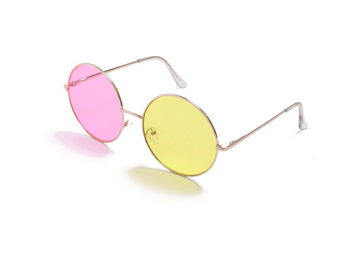 Spamton G. Spamton Glasses Pink and Yellow Circle Glasses - Etsy Canada
