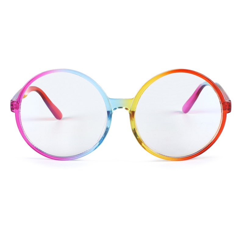 Blue Light Technology Eyewear | Rainbow Multi Color | Pastel Large ...