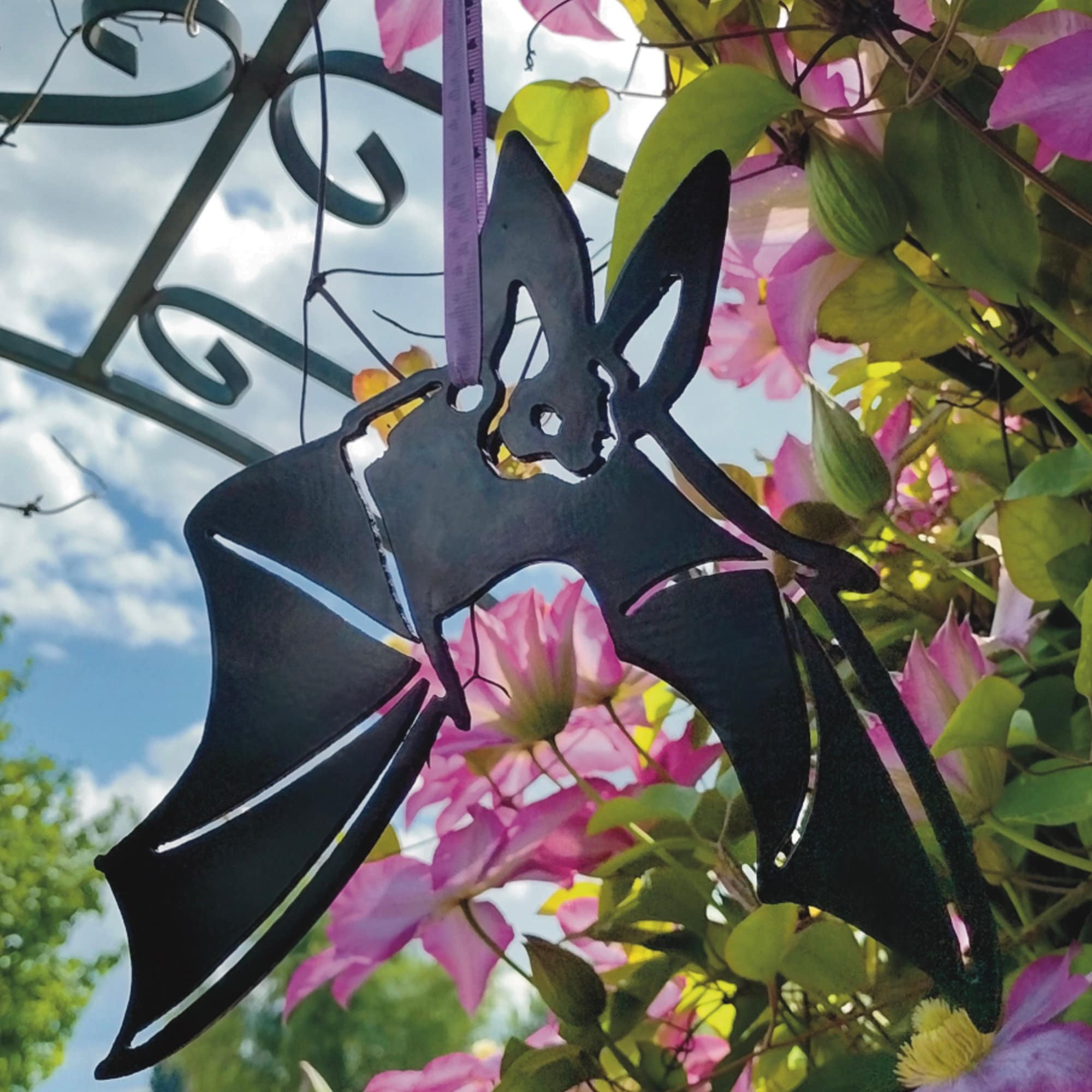 Metal Flying Bat in Black / Bat Metal Wall Art / Hanging Bat Decor ...