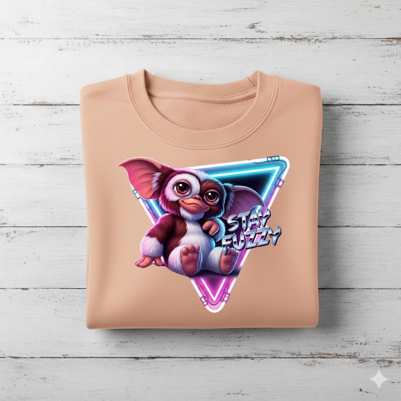 80s Gremlins PNG: Gizmo Neon Graphic Instant Digital Download - Etsy