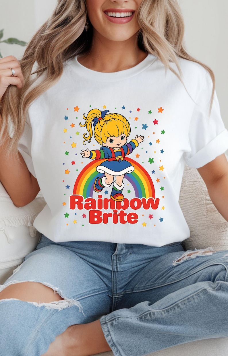 Rainbow Brite PNG: Retro 80s Cartoon Clipart Digital Download - Etsy