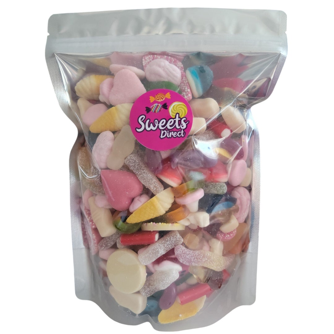 500g Pick and Mix Sweet Pouch - Create Your Own Mix - Over 100 Sweets ...