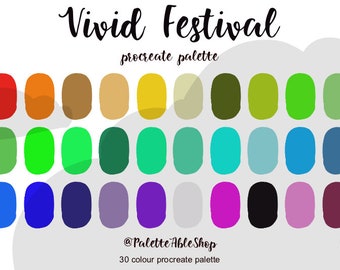 Vivid Color Palette - Etsy