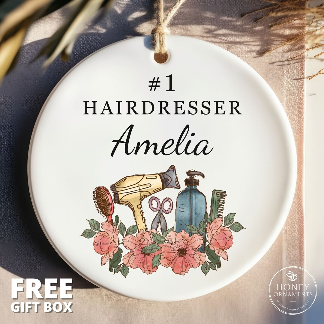 Hairdresser Christmas Ornament, Hairdresser Gift, Hair Stylist Gift ...