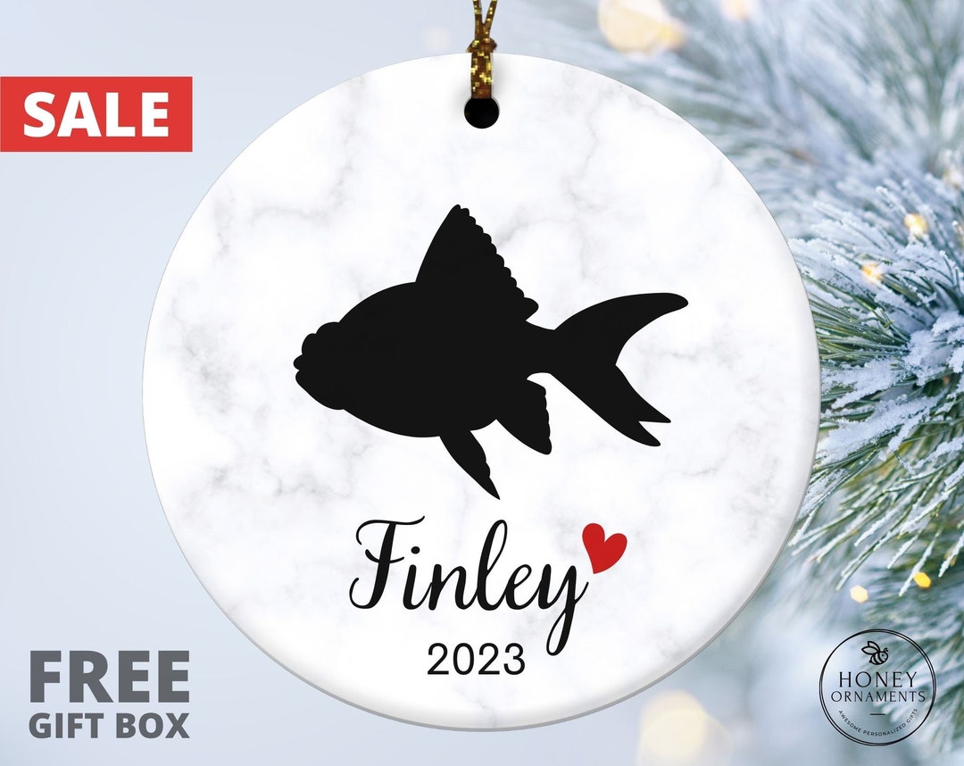 Personalized Fish Loss Ornament, Fish Memorial Gift, Fish Sympathy Gift ...