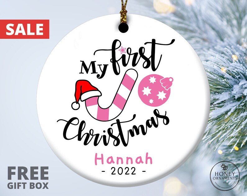 My First Christmas Ornament, Baby Ornament 2025, Personalized Baby's ...