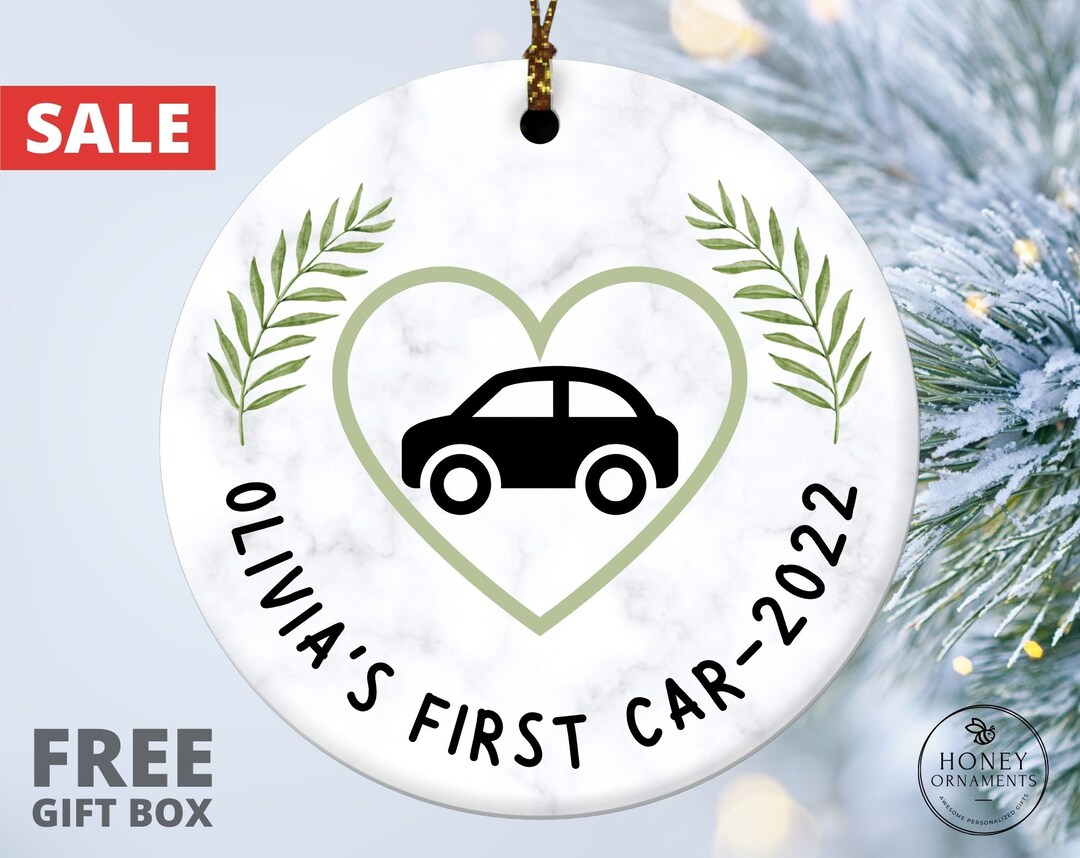My First Car Ornament, My New Car Ornament 2025, Christmas Ornament ...