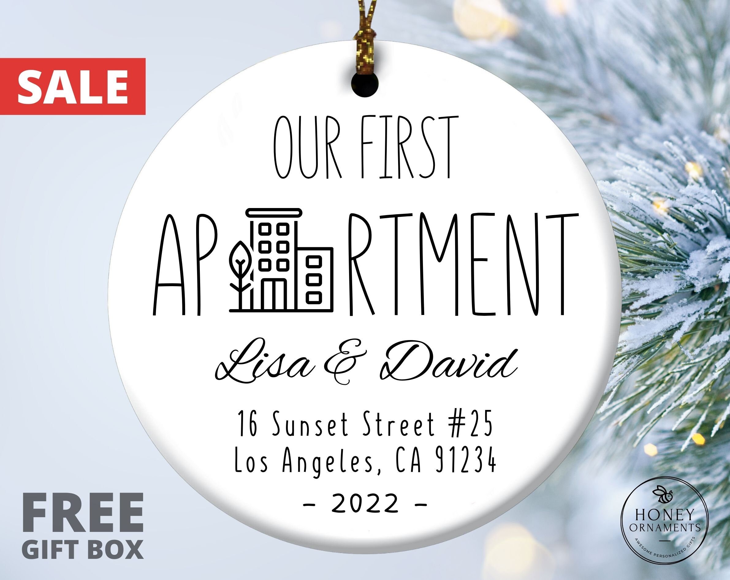 Our First Apartment Ornament Personalized First Apartment - Etsy