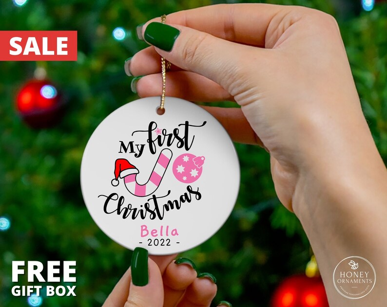 My First Christmas Ornament, Baby Ornament 2025, Personalized Baby's ...