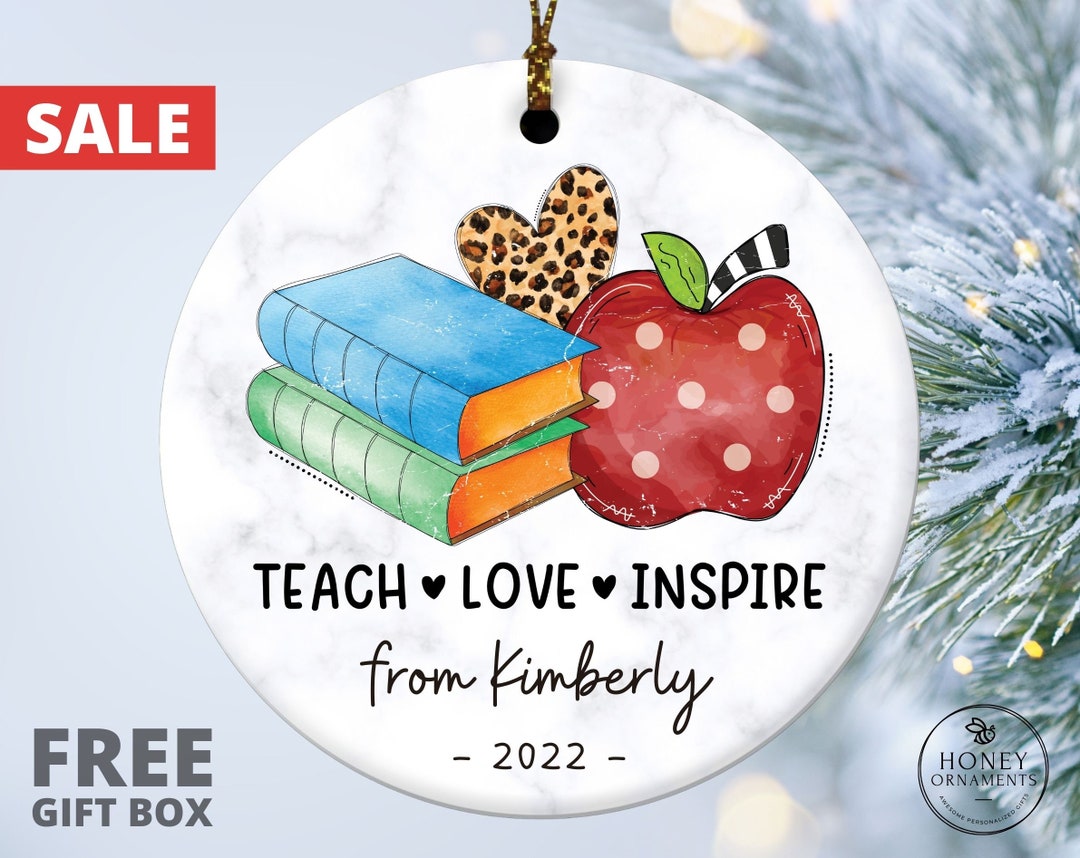 Teach Love Inspire Teacher Gift, Preschool Daycare Teacher Gift ...