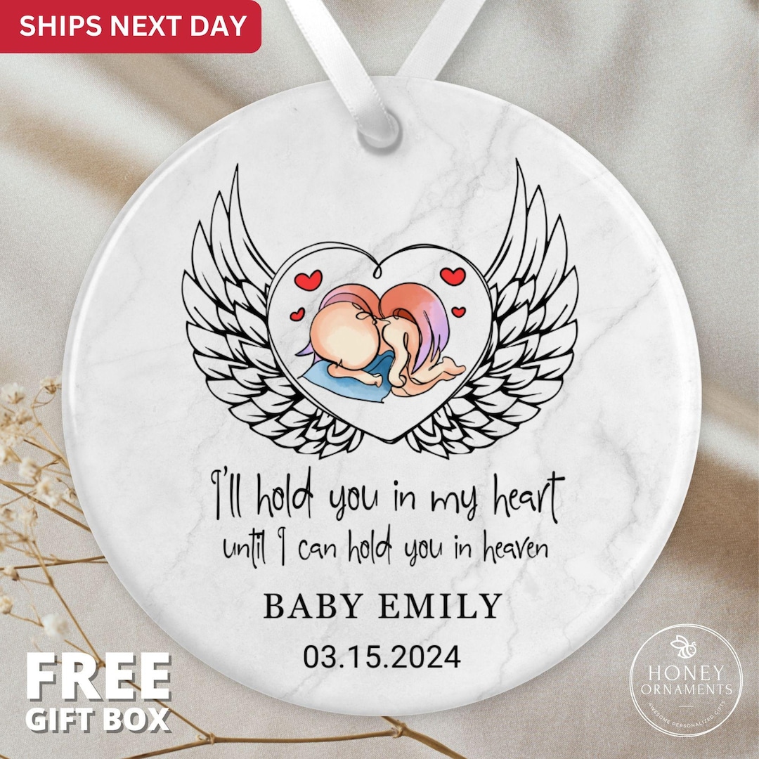 Baby Loss Gift, Memorial Baby Ornament, Miscarriage Memorial for Angel ...