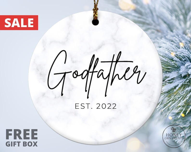God Father Ornament Personalized Godfather Gift Custom God - Etsy