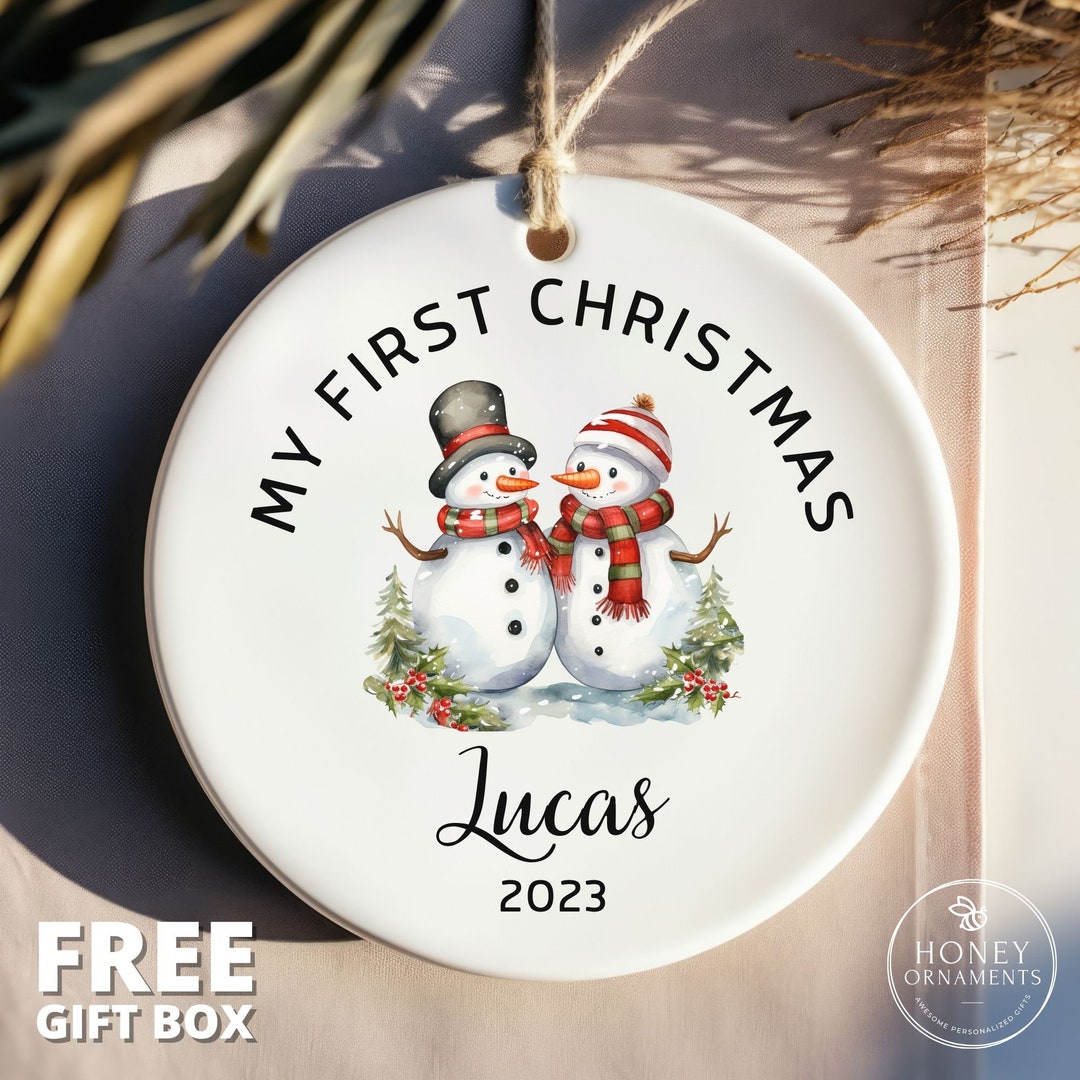Baby's First Christmas Ornament - Personalized My First Christmas ...