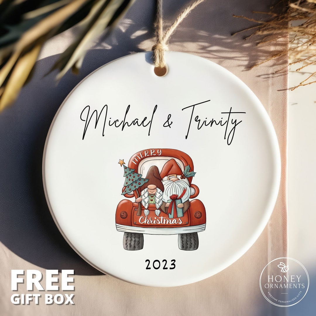 Couples Ornament 2025 Wedding License - Hawaii License Plate Wedding ...