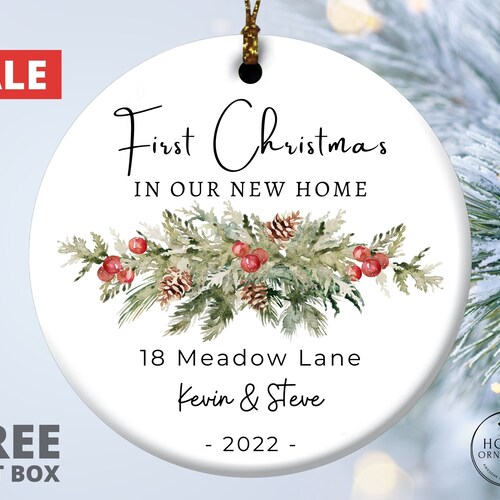 First Home Ornament / Our First Christmas / New Home Gift / - Etsy