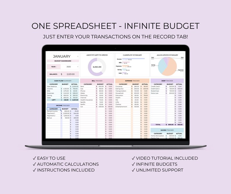 Low-income Monthly Budget Planner for Beginners – Google Sheets ...