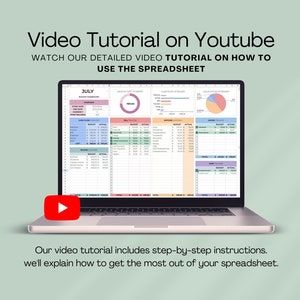 Budget Tracker Template Google Sheets, Easy Financial Planner, Monthly ...