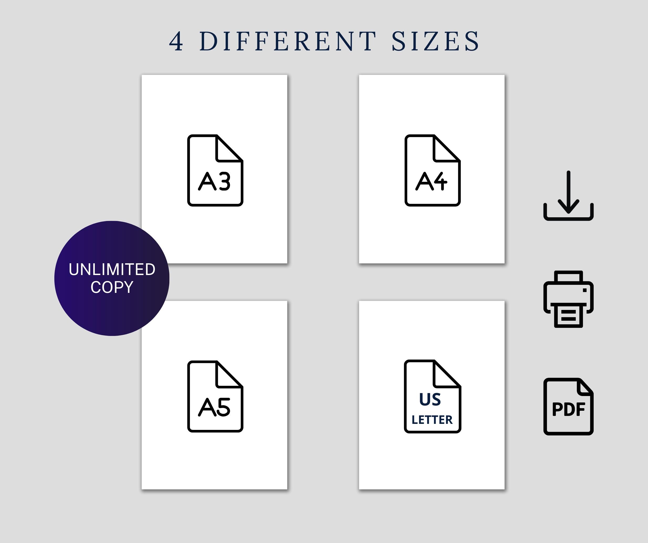 2025 Year Calendar Printable, Yearly Wall Calendar Sunday and Monday ...