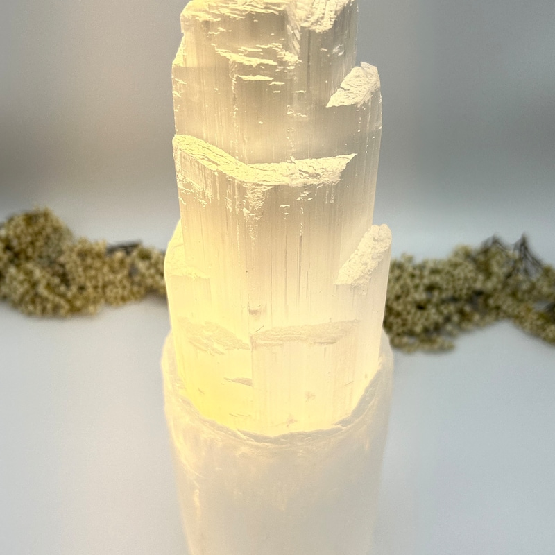 Selenite Lamp - Etsy