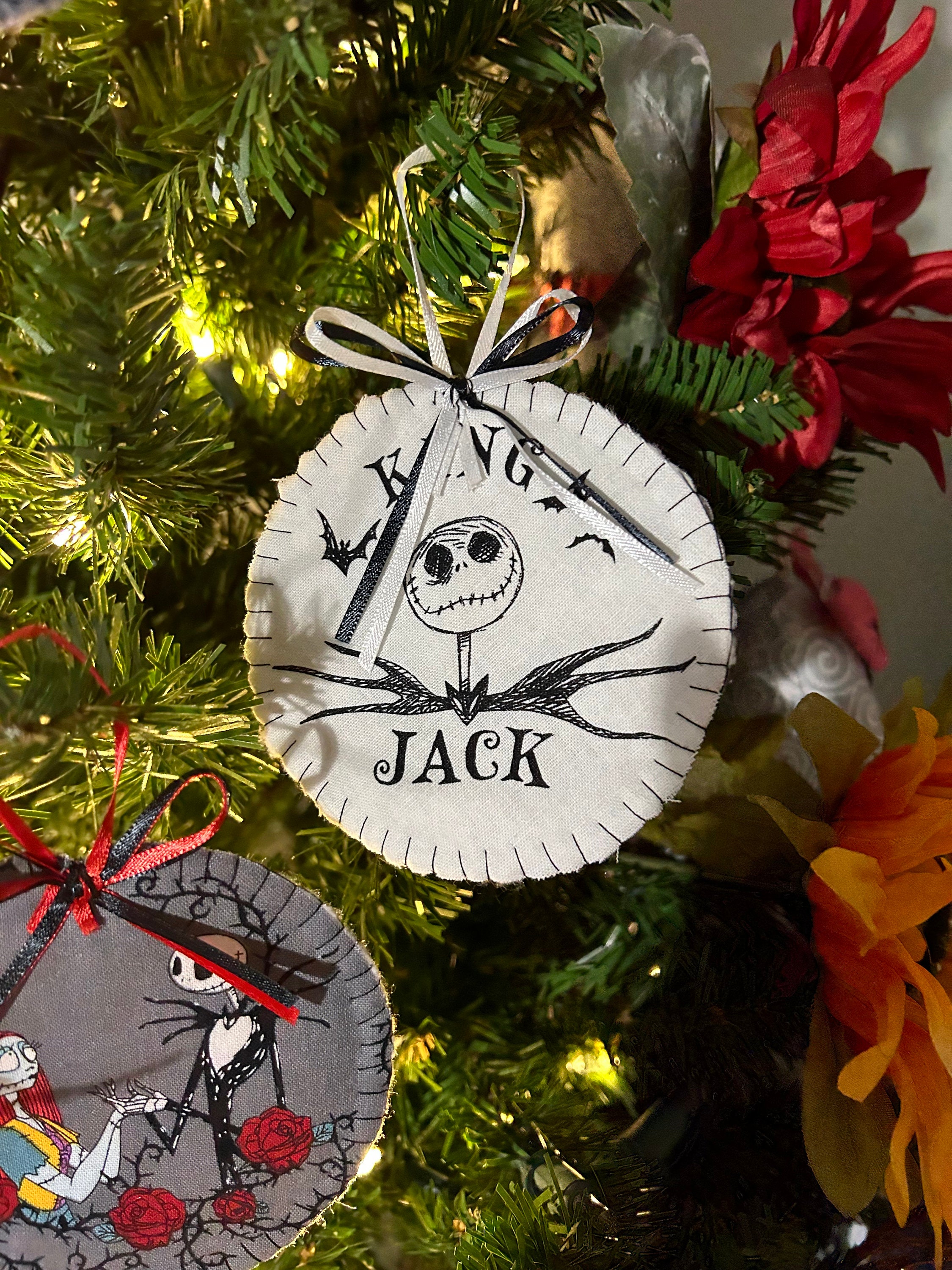NBC Jack and Sally Ornaments for a Seasonal Tree. Set of 6. - Etsy