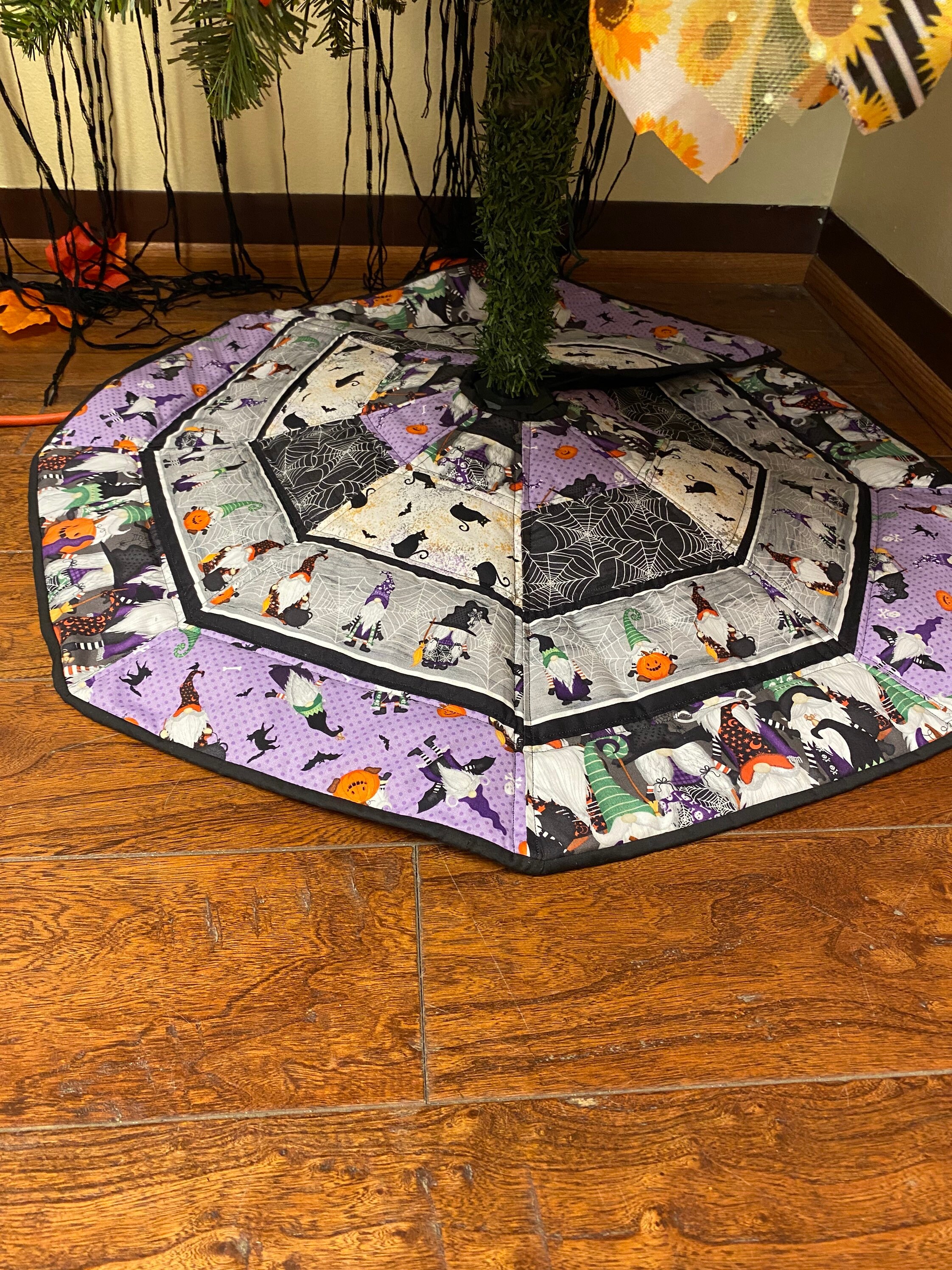 Gnomes in a Row With Spider Webs in the Background Halloween - Etsy