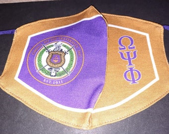 Omega Psi Phi Face Mask | Etsy