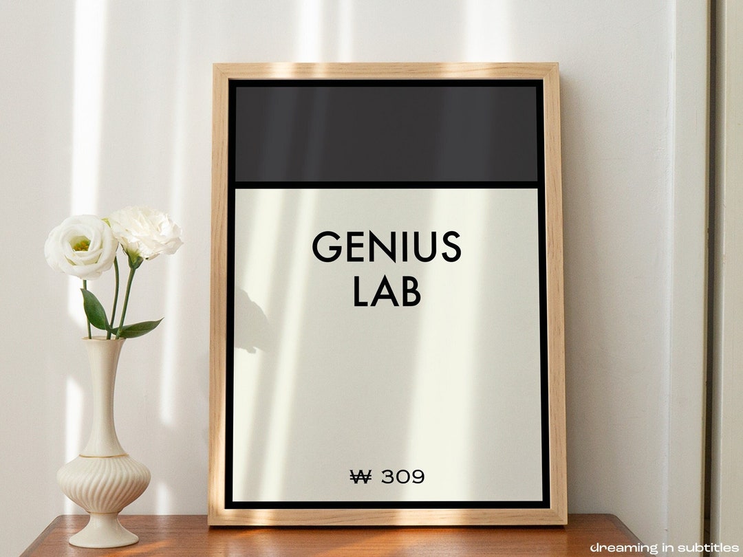 BTS Suga Genius Lab Monopoly Poster: Yoongi Birthday Art (digital ...