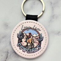 Custom Western Leather Keychain Strap - Etsy