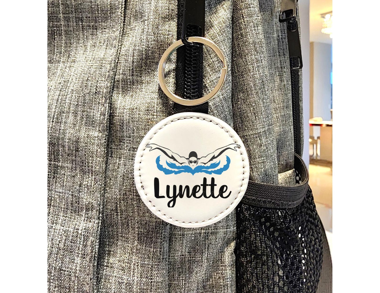 Custom Name Swimming Key Chain, Swimmer Gift, Swim Coach Gift, Swim ...