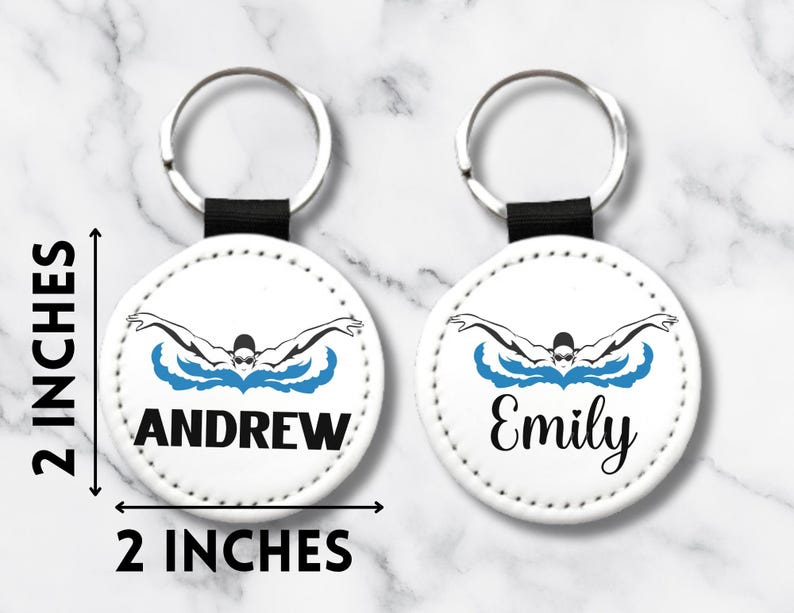 Custom Name Swimming Key Chain, Swimmer Gift, Swim Coach Gift, Swim ...