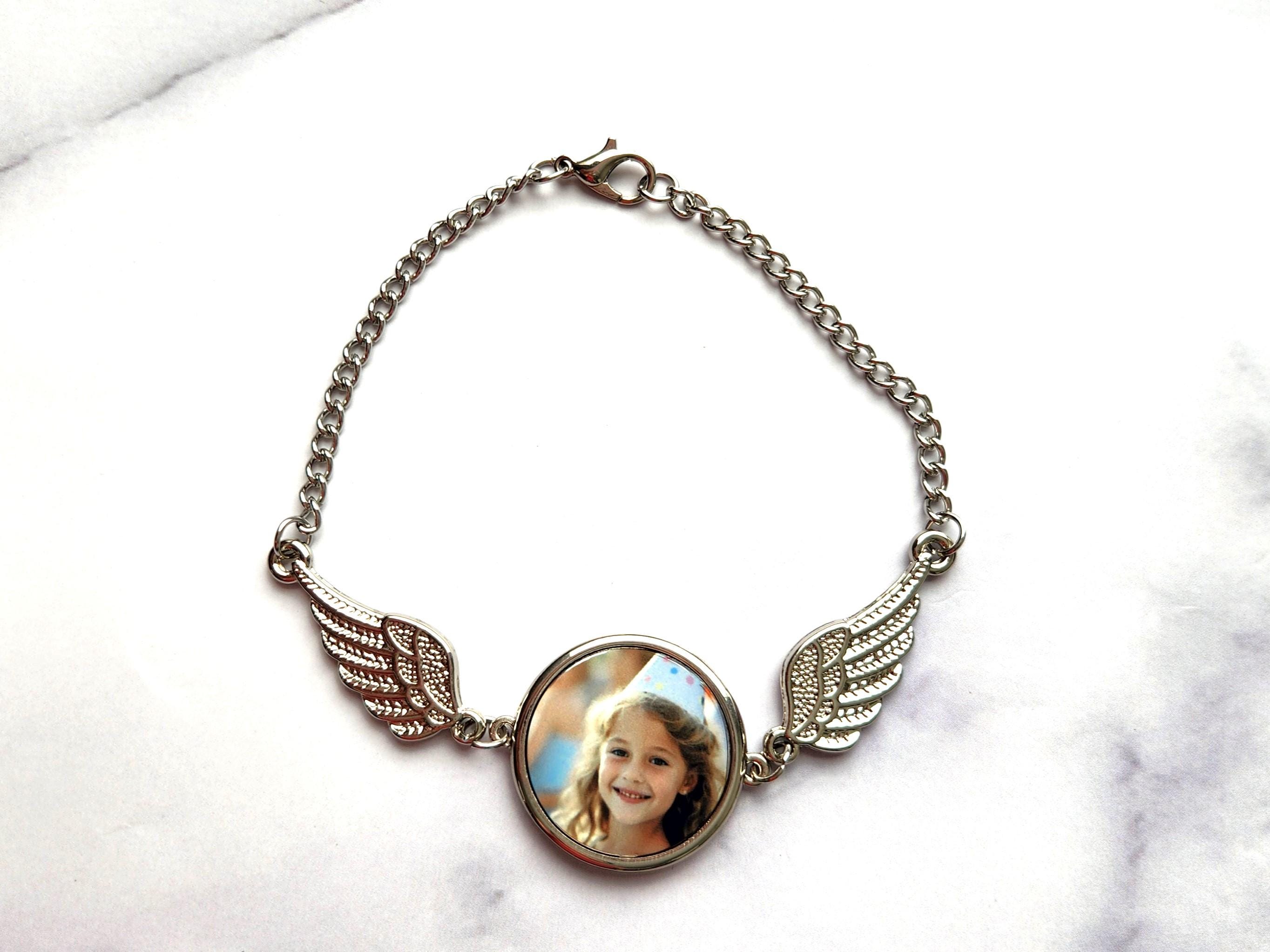 Custom Photo Angel Wing Bracelets– Personalized Keepsake Jewelry, Gift ...