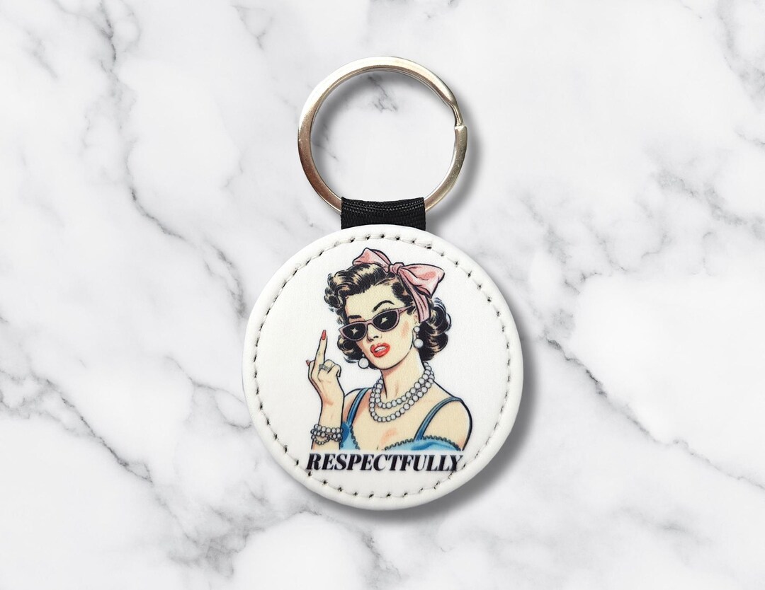 Respectfully Middle Finger Sassy Girl Vintage Retro Funny Sarcastic ...