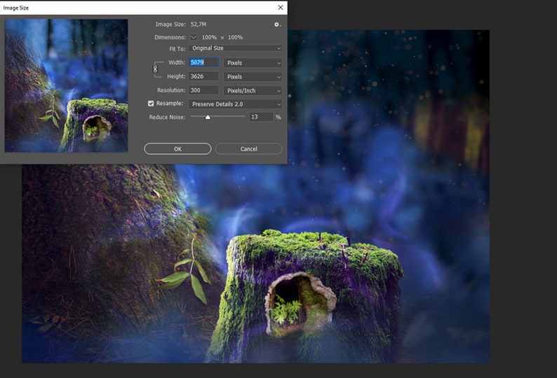 Fantasy Forest Digital Background; Magic Forest; Fairy House; Enchanted ...