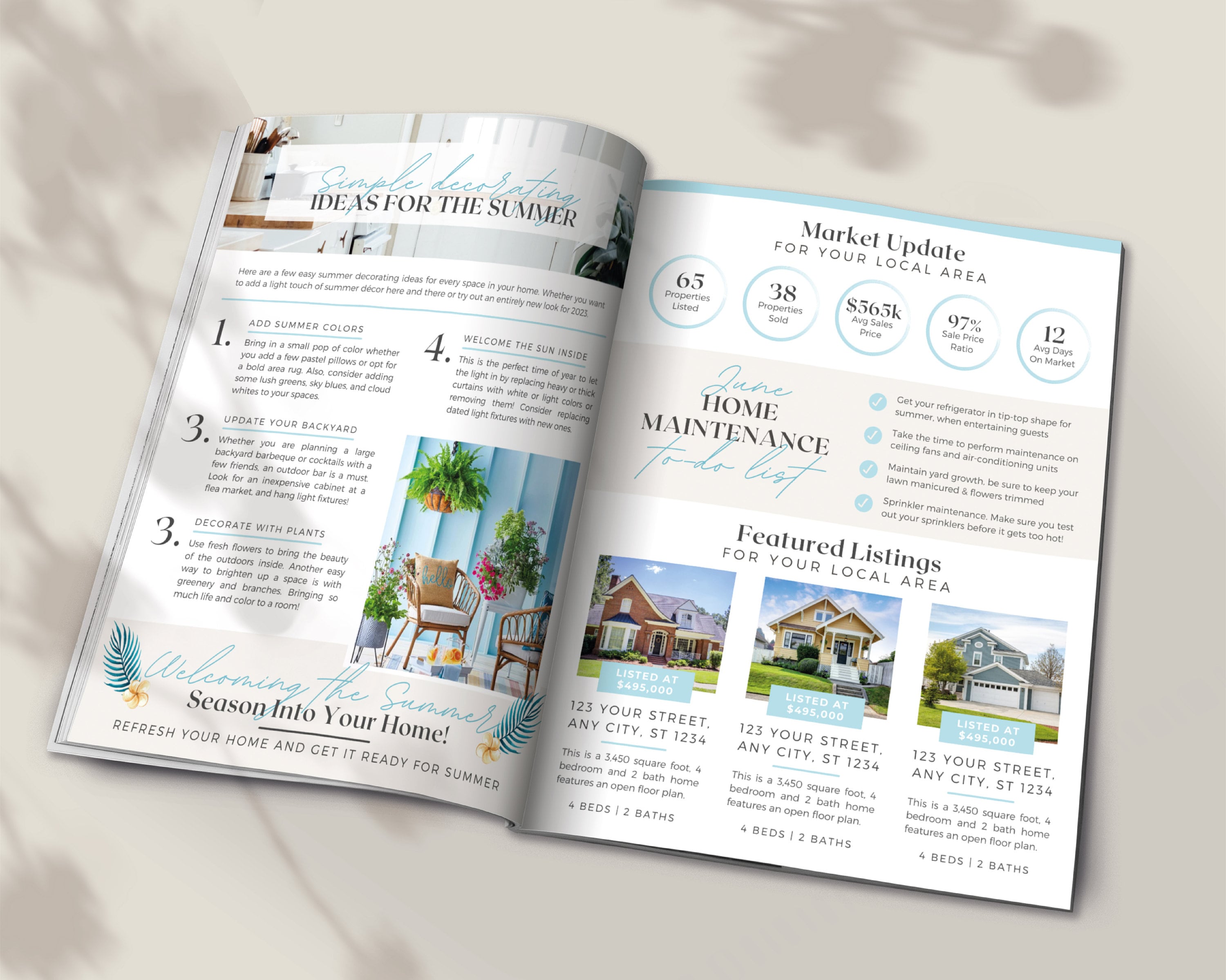 Real Estate Newsletter | June Newsletter | Real Estate Marketing ...