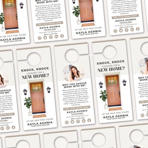 Real Estate Door Hanger Template Vol 1 | Realtor Door Knocking | Real ...