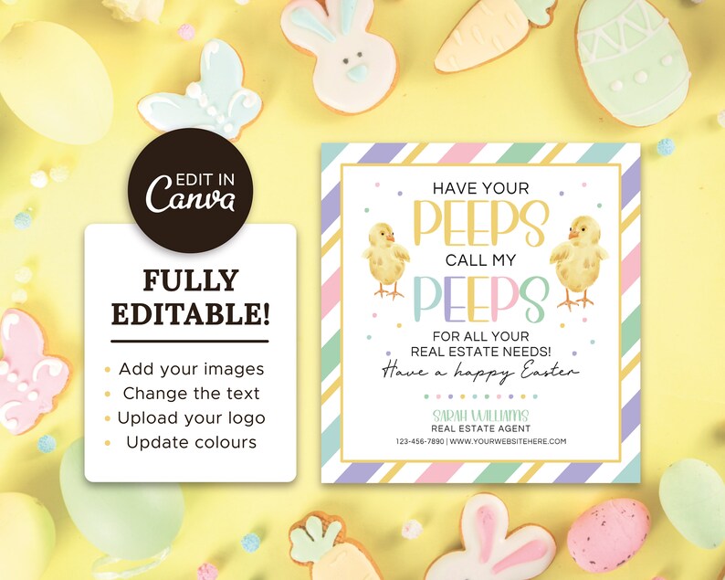 Realtor Easter Pop by Tags | Have Your Peeps Call My Peeps | Real ...