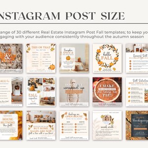 Real Estate Fall Instagram Posts | Real Estate Social Media | October ...