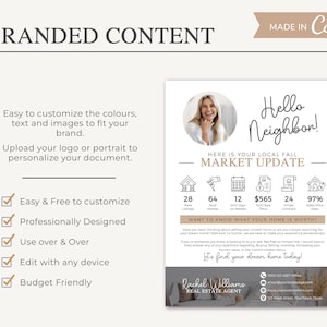 Fall Real Estate Market Update Flyer | Realtor Flyer | Autumn Realtor ...