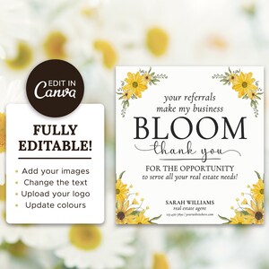 Spring Realtor Pop by Tags | Your Referrals Make My Business Bloom ...