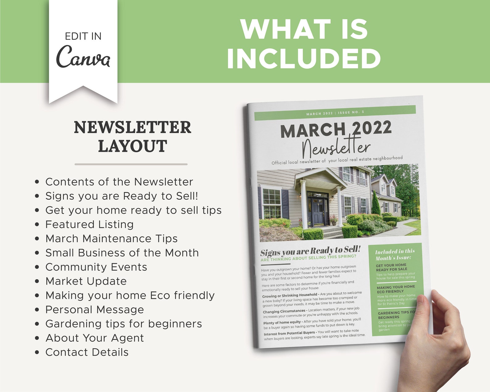 Real Estate March Newsletter Real Estate Marketing Realtor - Etsy