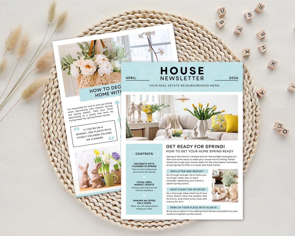 Real Estate April Newsletter | Real Estate Marketing | Realtor Template ...