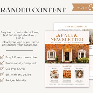 Real Estate Fall Newsletter 2022 | Real Estate Fall Marketing | Realtor ...